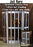 Jail Bars Cardboard Cutout Standup Prop - Dino Rentos Studios, INC.