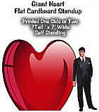 Giant Heart Cardboard Cutout Standup Prop - Dino Rentos Studios, INC.
