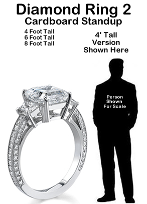 Diamond Ring 2 Cardboard Cutout Standup Prop - Dino Rentos Studios, INC.