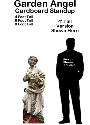 Garden Angel Cardboard Cutout Standup Prop - Dino Rentos Studios, INC.