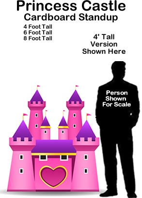 Princess Castle Cardboard Cutout Standup Prop - Dino Rentos Studios, INC.