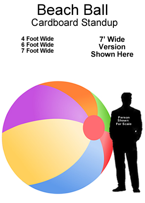 Luau & Beach Cardboard Cutout Standup Props - Dino Rentos Studios, INC.