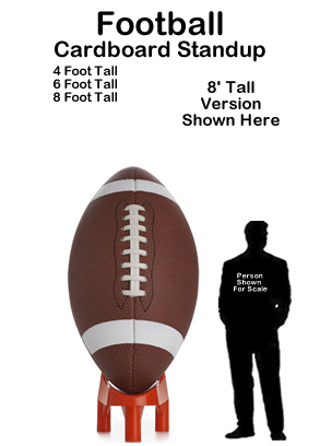Football Cardboard Cutout Standup Props - Dino Rentos Studios, INC.